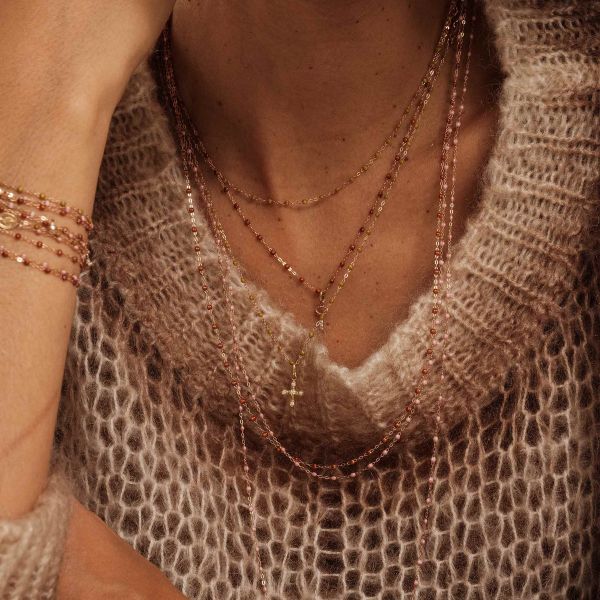 Collier gigi CLOZEAU Classique Or Rose 42cm