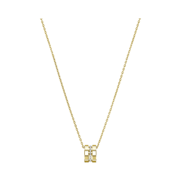 Collier Chopard Ice Cube Diamants Or Jaune sur Chaîne